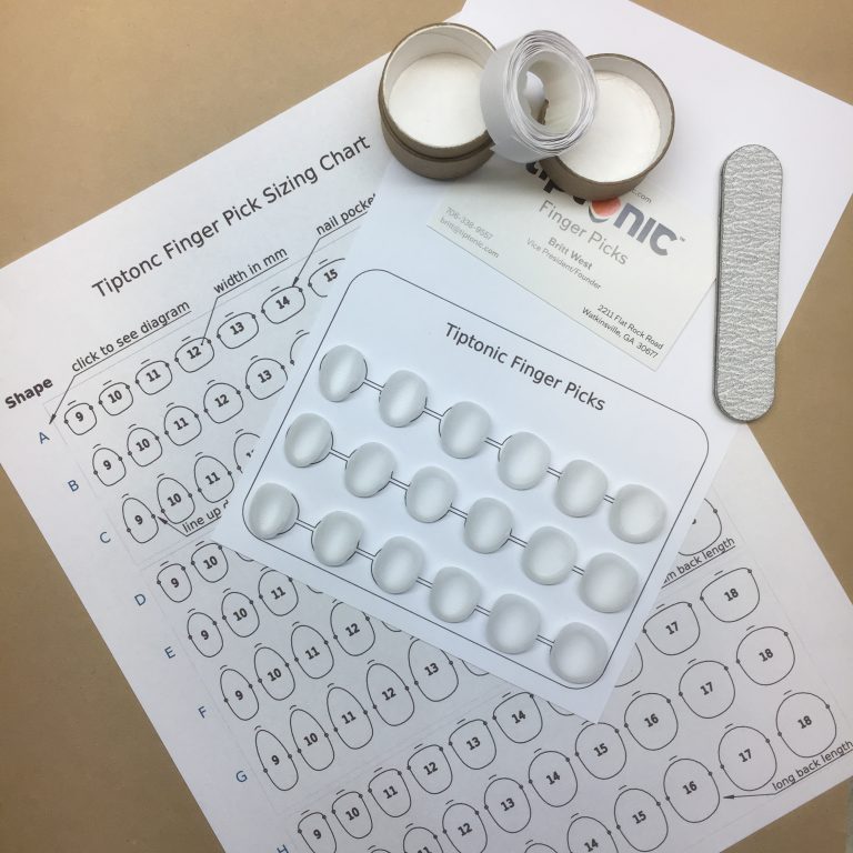 Tiptonic Finger Pick Selection Guide - Tiptonic.com
